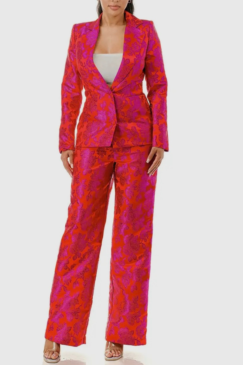 Rose Mirage Blazer Set – Poise by Priscilla, Inc.